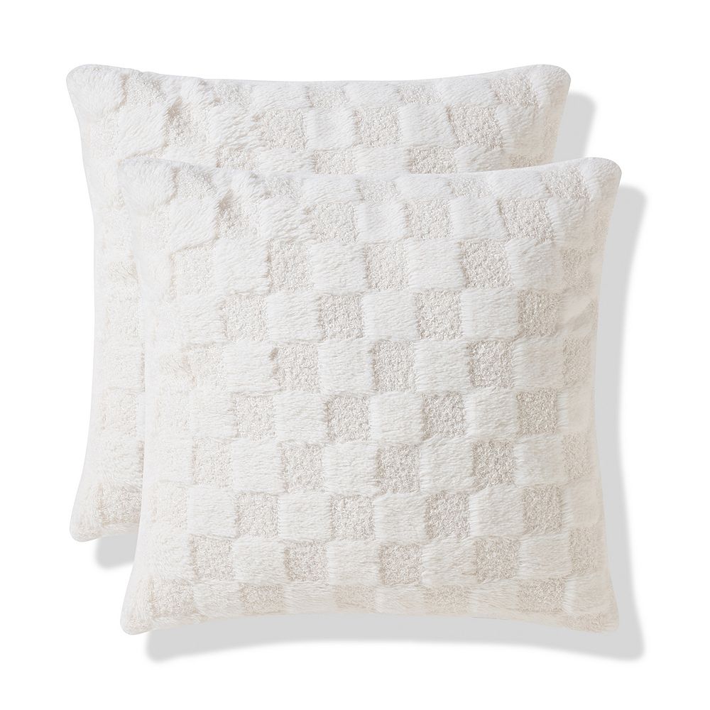 The Big One® 2-Pack Checker Plush Throw Pillow Set
