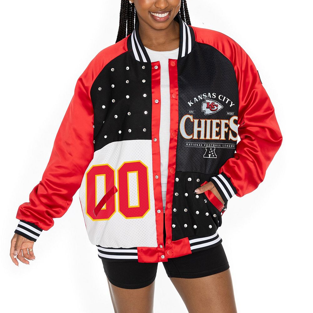 Women's Gameday Couture Red/Black Kansas City Chiefs Oversized Hot Shot ...