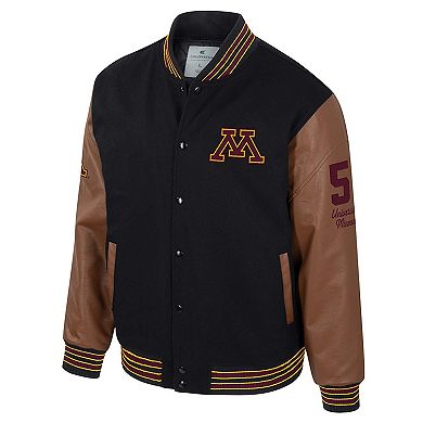 Men's Letterman Full-Snap Varsity Jacket