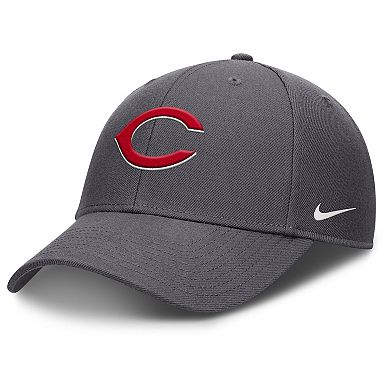 Men's Nike Gray Cincinnati Reds Club Performance Adjustable Hat