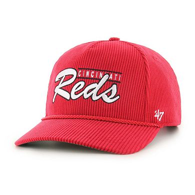 Men's '47 Red Cincinnati Reds Corduroy Hitch Adjustable Hat