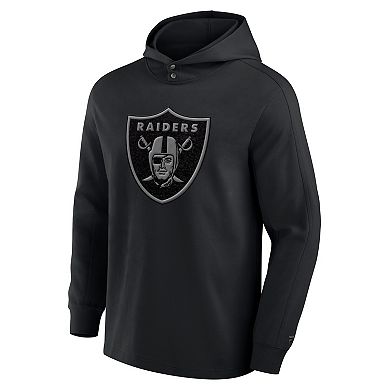 Men's Fanatics Black Las Vegas Raiders Elements Blaze Tri-Blend Long ...
