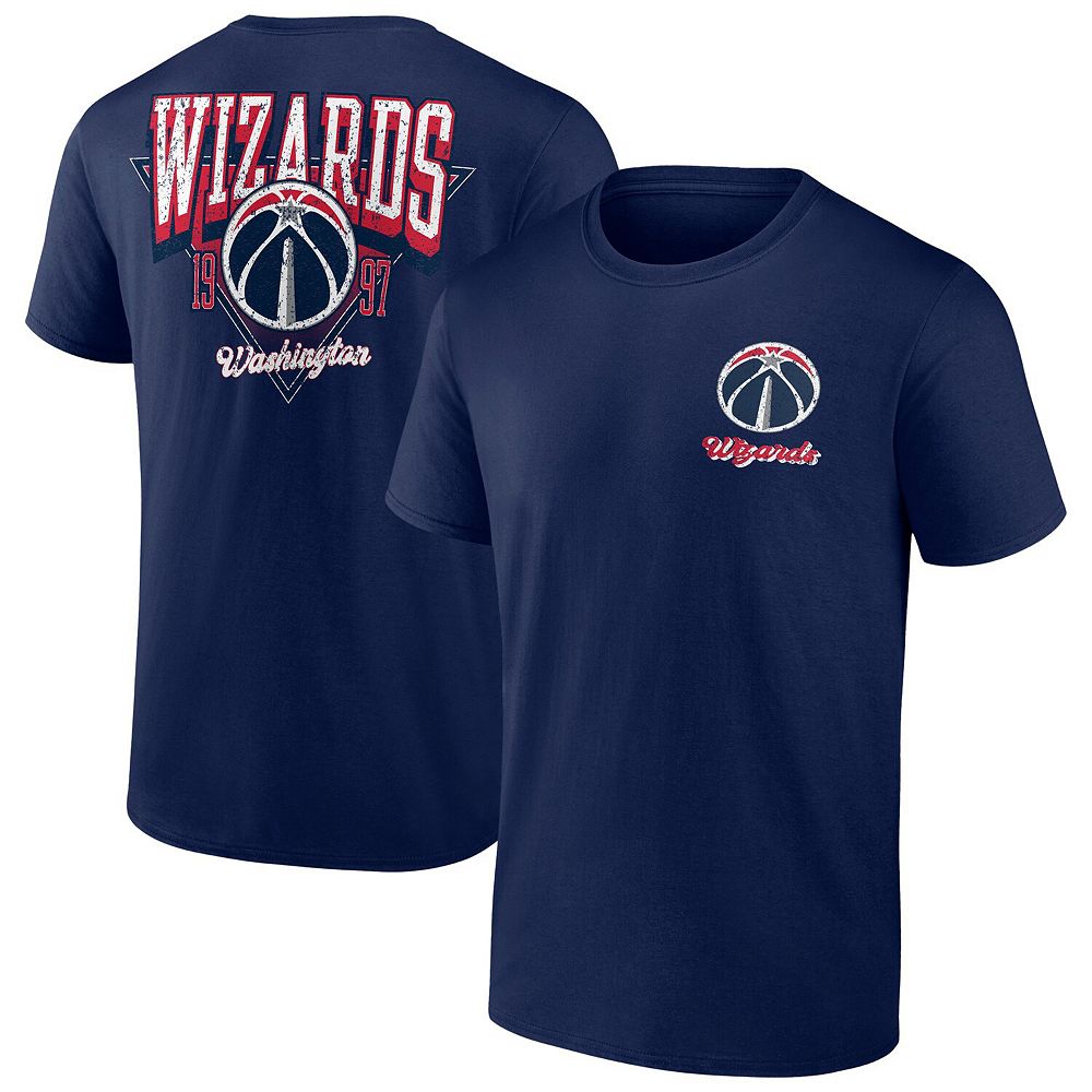 Men's Logo Athletic Navy Washington Wizards Never Over T-Shirt