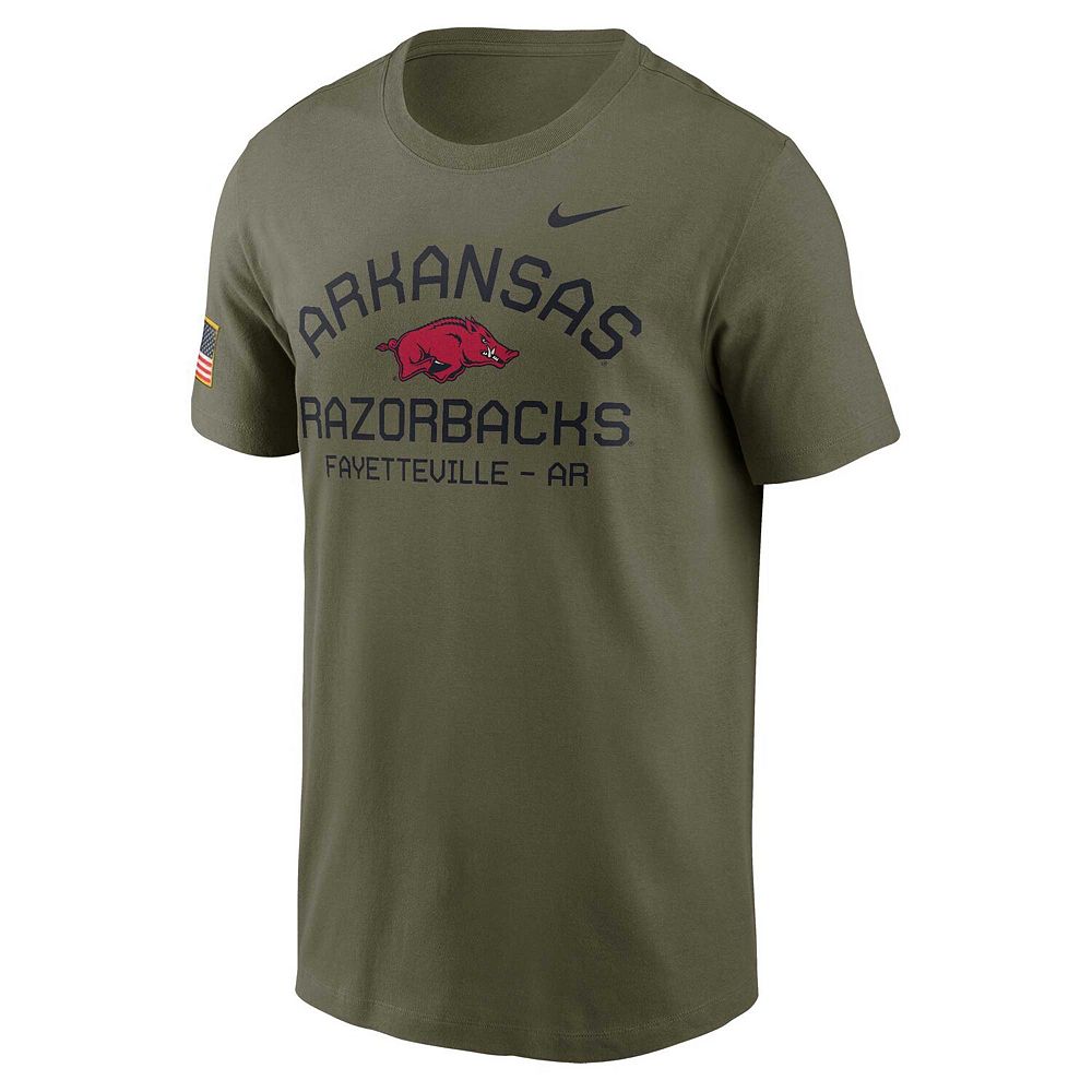 Men's Nike Olive Arkansas Razorbacks 2024 Military Appreciation ...