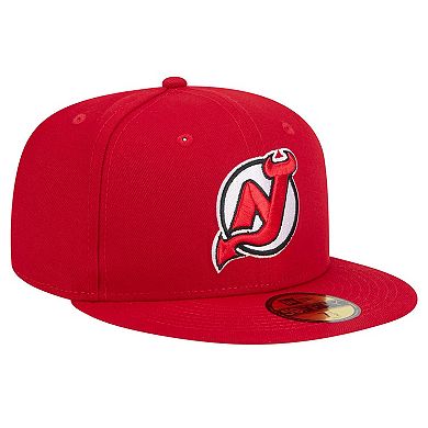 Men's New Era Red New Jersey Devils Core 59FIFTY Fitted Hat