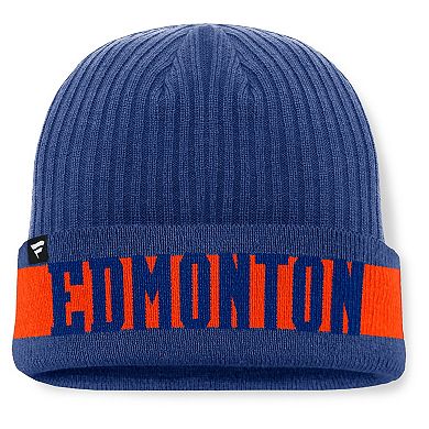 Men's Fanatics Royal Edmonton Oilers Blueliner Cuffed Knit Hat