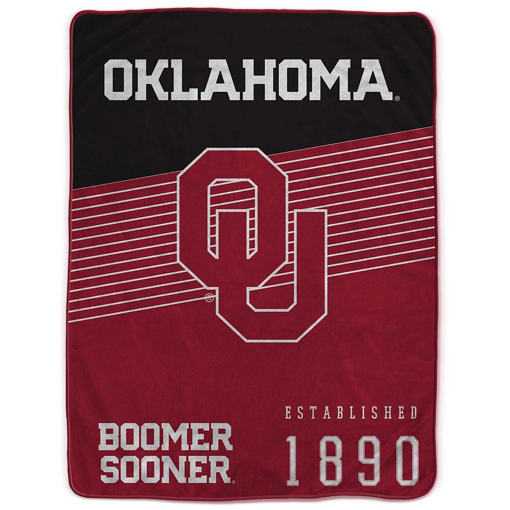 Pegasus Oklahoma Sooners 60 ۝ x 80 ۝ Helmet Stripes Blanket