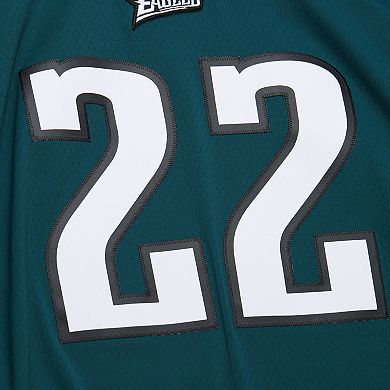 Men's Mitchell & Ness Duce Staley Midnight Green Philadelphia Eagles ...