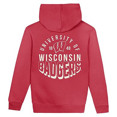 Toddler Red Wisconsin Badgers Team Banner Fleece Pullover Hoodie