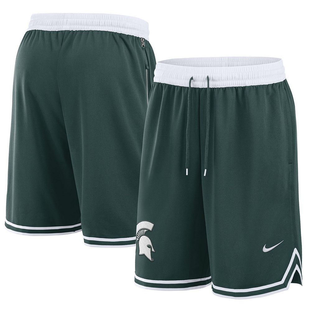 Men's Nike Green Michigan State Spartans Performance Basketball Shorts