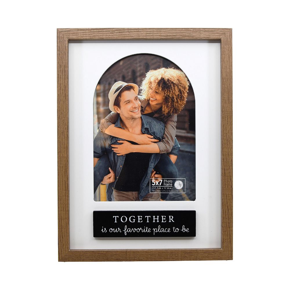 New View Gifts & Accessories Arched Mat Frame with Sentiment - 5" x 7"