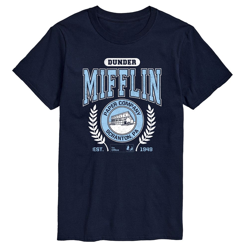 Men's The Office Dunder Mifflin Collegiate Graphic Tee
