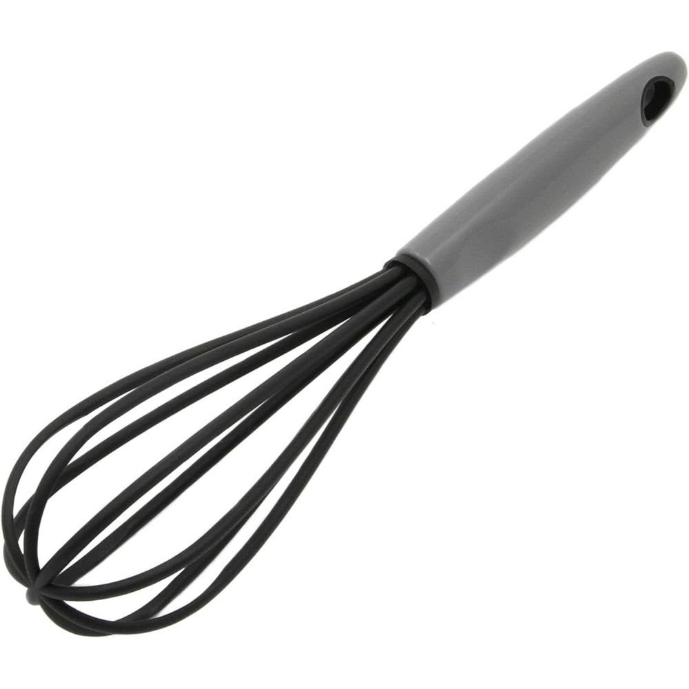 Nylon Sturdy Whisk, 10.5 inch, Black & Gray