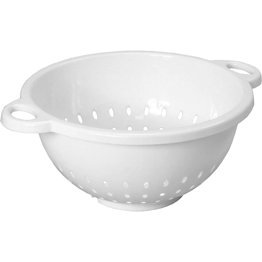 Plastic Deep Colander 5-qt White