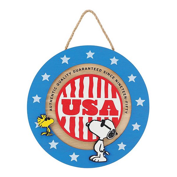 Celebrate Together™ Americana Peanuts Snoopy and Woodstock USA Wall Decor