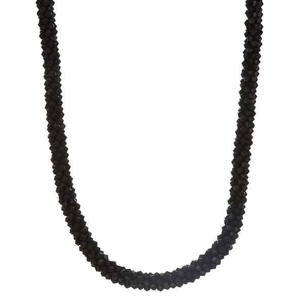 Simply Vera Vera Wang Jet Tone Beaded Collar Necklace