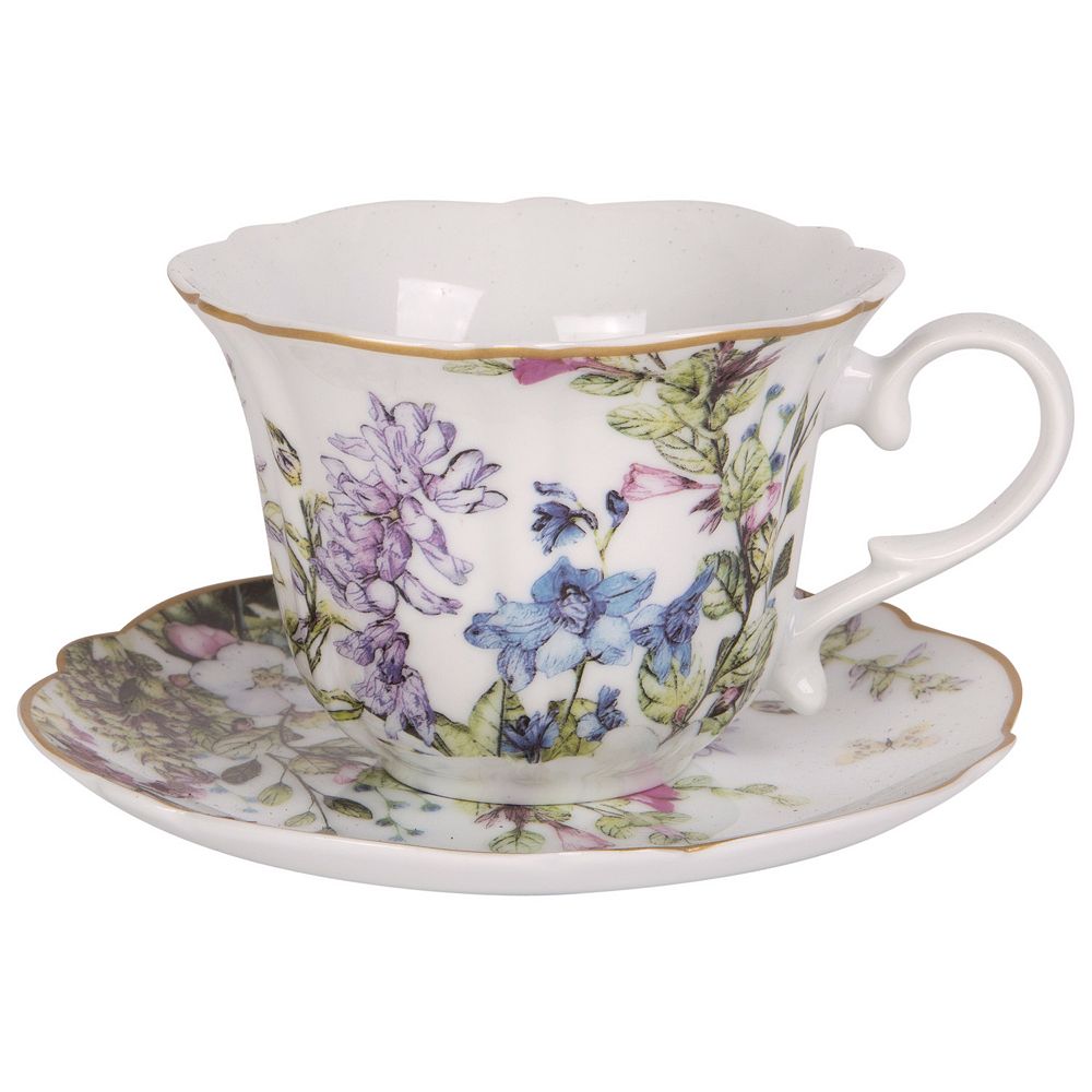 Home Essentials Garden Teacup & Saucer