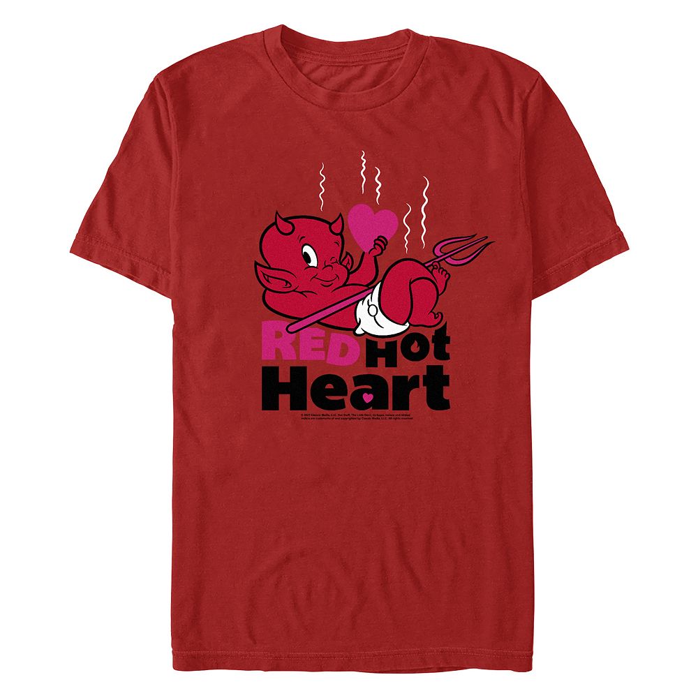 Men's Hot Stuff Red Hot Heart Graphic Tee