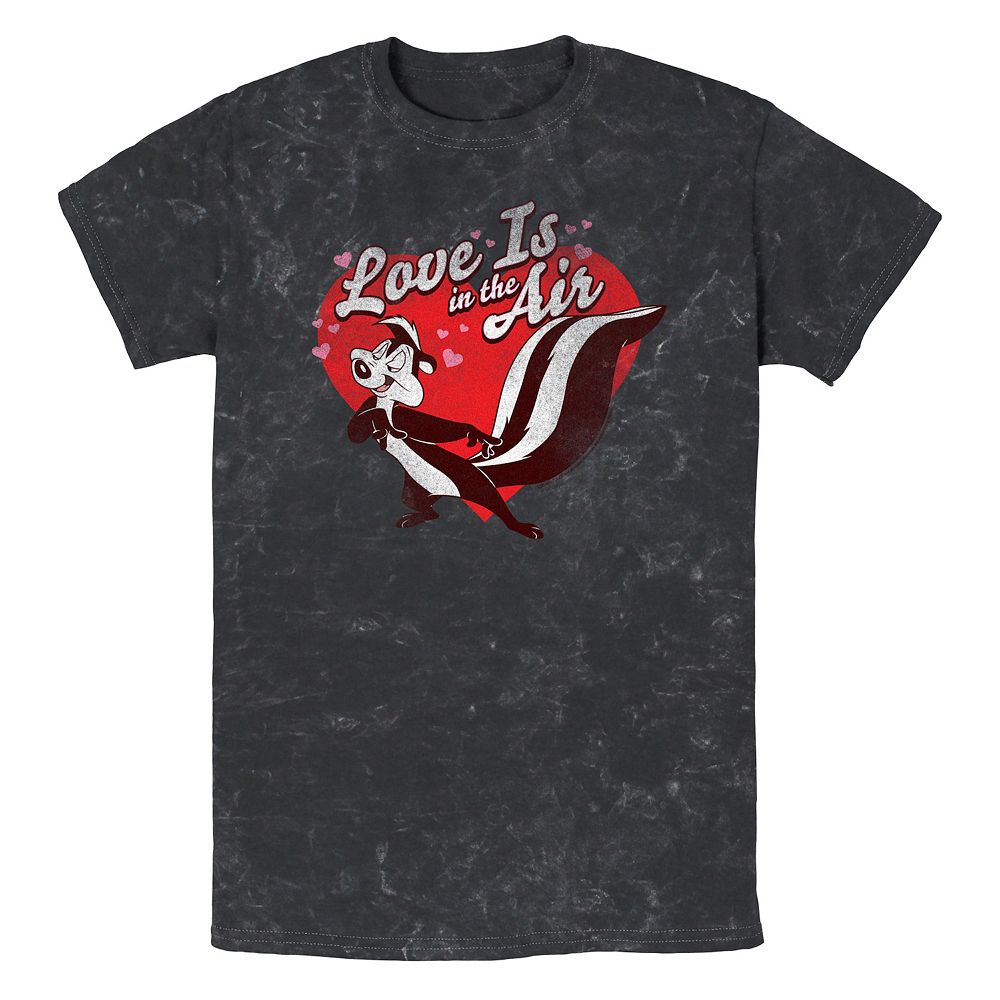 Men's Looney Tunes Pepé Le Pew Love Is In The Air Graphic Tee