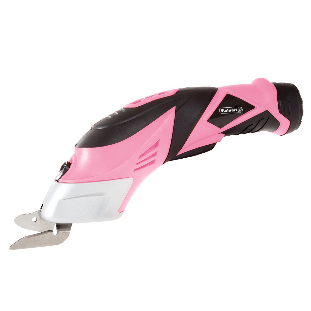 Stalwart 3.6v Cordless Electric Scissors, Pink