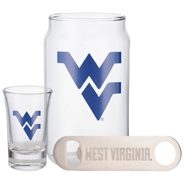 "The Memory Company West Virginia Mountaineers Three-Pack Beer Glass ...