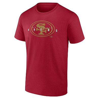 Men's Fanatics Scarlet San Francisco 49ers Coordinate T-Shirt