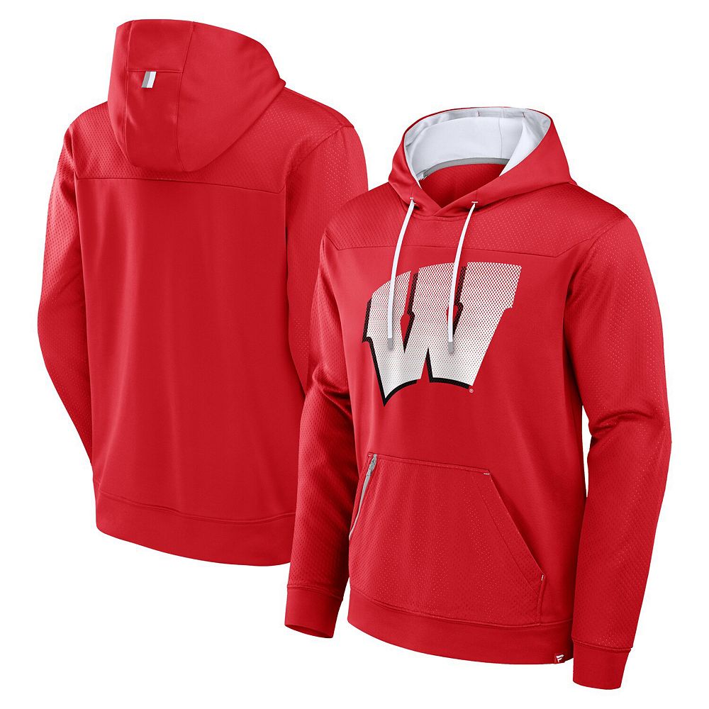 Men's Fanatics Red Wisconsin Badgers Defender Dot Faded Primary ...