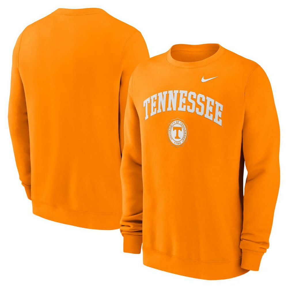 Men's Nike Tennessee Orange Tennessee Volunteers Arched Seal Pullover ...