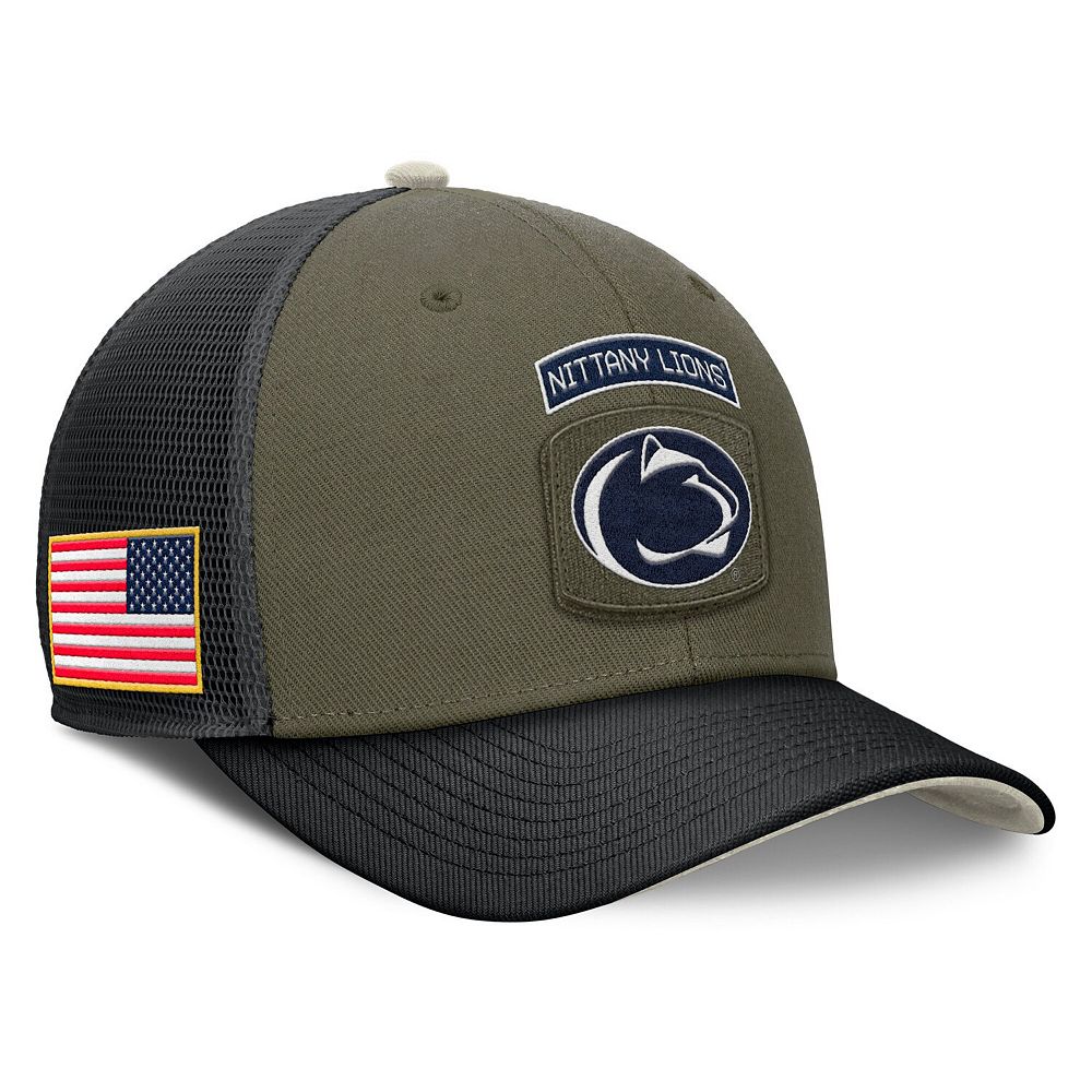 Men's Nike Olive/Black Penn State Nittany Lions 2024 Military ...
