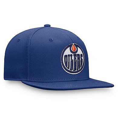 Men's Fanatics Blue Edmonton Oilers Core Primary Logo Snapback Hat