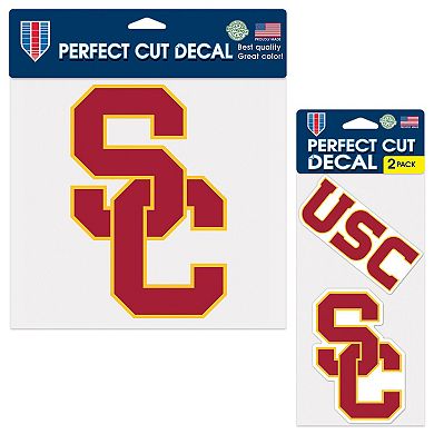 WinCraft USC Trojans Perfect Cut Decal Two-Pack Set