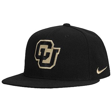 Men's Nike Black Colorado Buffaloes Prime Pro Flat Brim Fitted Hat
