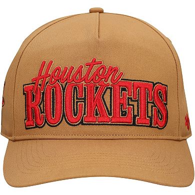 Men's '47 Tan Houston Rockets Barnes Hitch Adjustable Hat