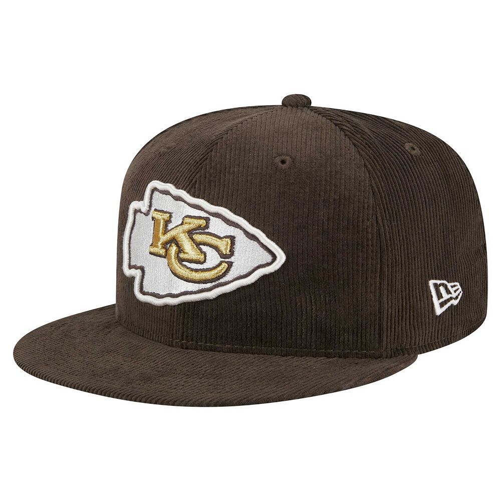 Men's New Era Brown Kansas City Chiefs Choco Cord 59FIFTY Fitted Hat