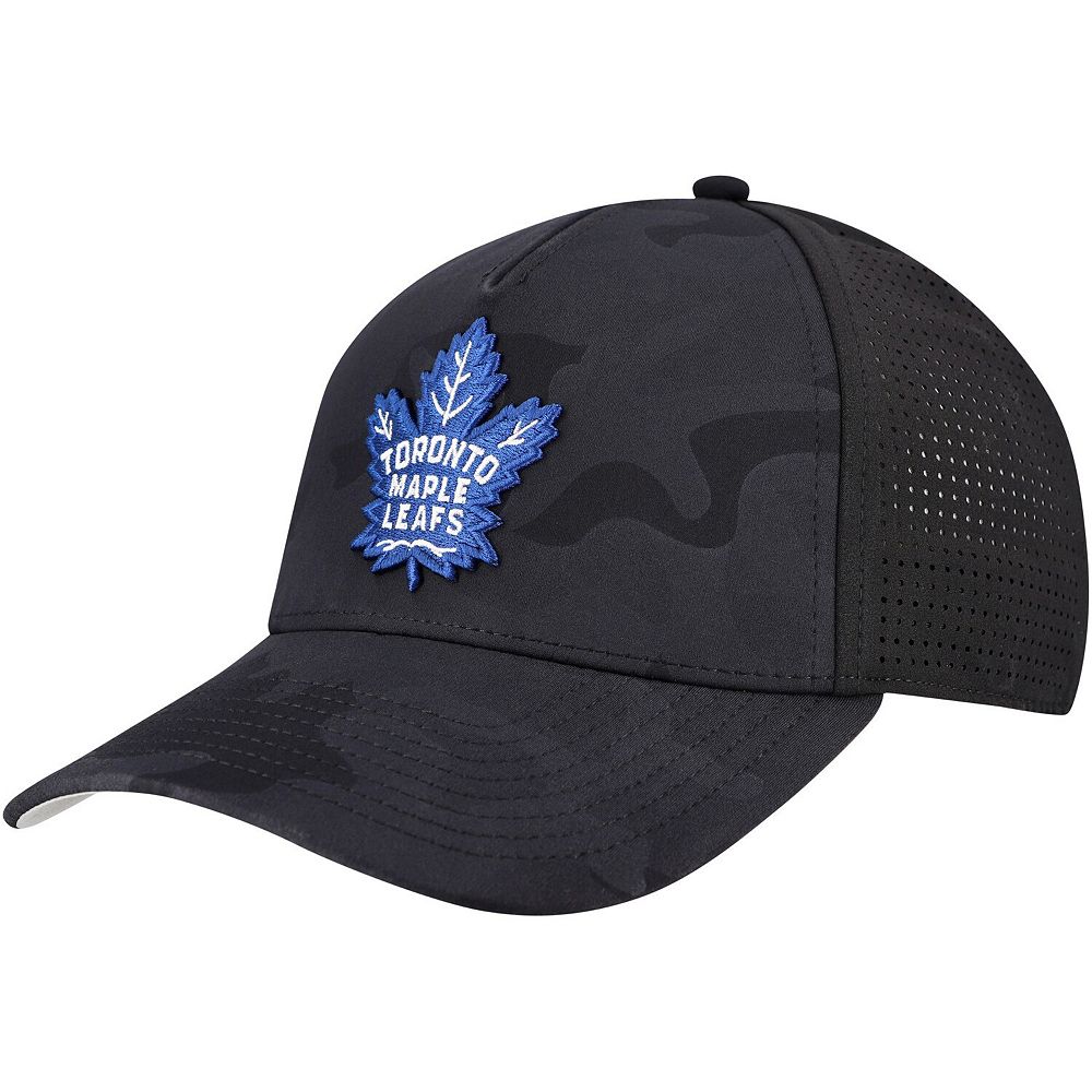 Men's American Needle Black Toronto Maple Leafs Valin Camo Super Tech ...