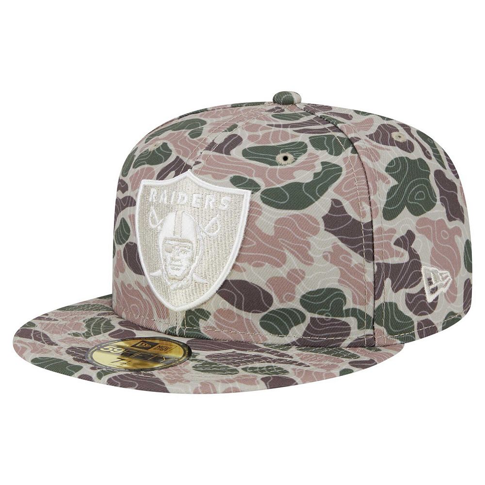Men's New Era Las Vegas Raiders Geo Camo 59FIFTY Fitted Hat