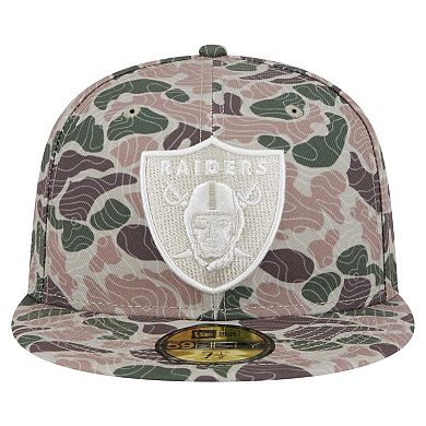 Men's New Era Las Vegas Raiders Geo Camo 59FIFTY Fitted Hat