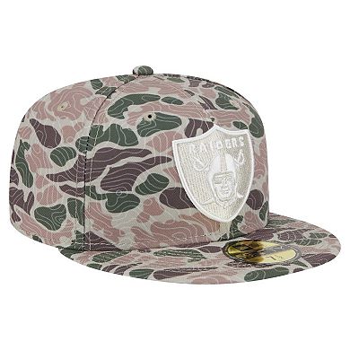 Men's New Era Las Vegas Raiders Geo Camo 59FIFTY Fitted Hat