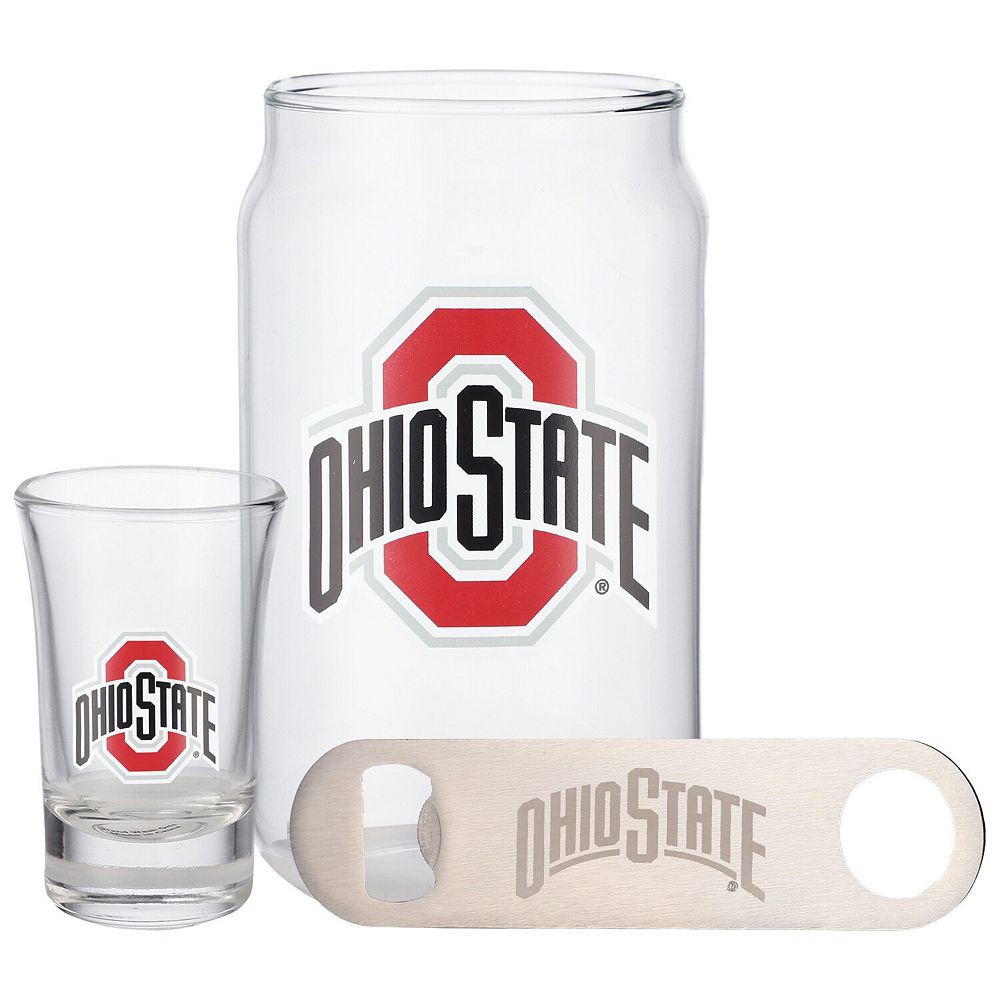 "The Memory Company Ohio State Buckeyes Three-Pack Beer Glass, 2oz ...
