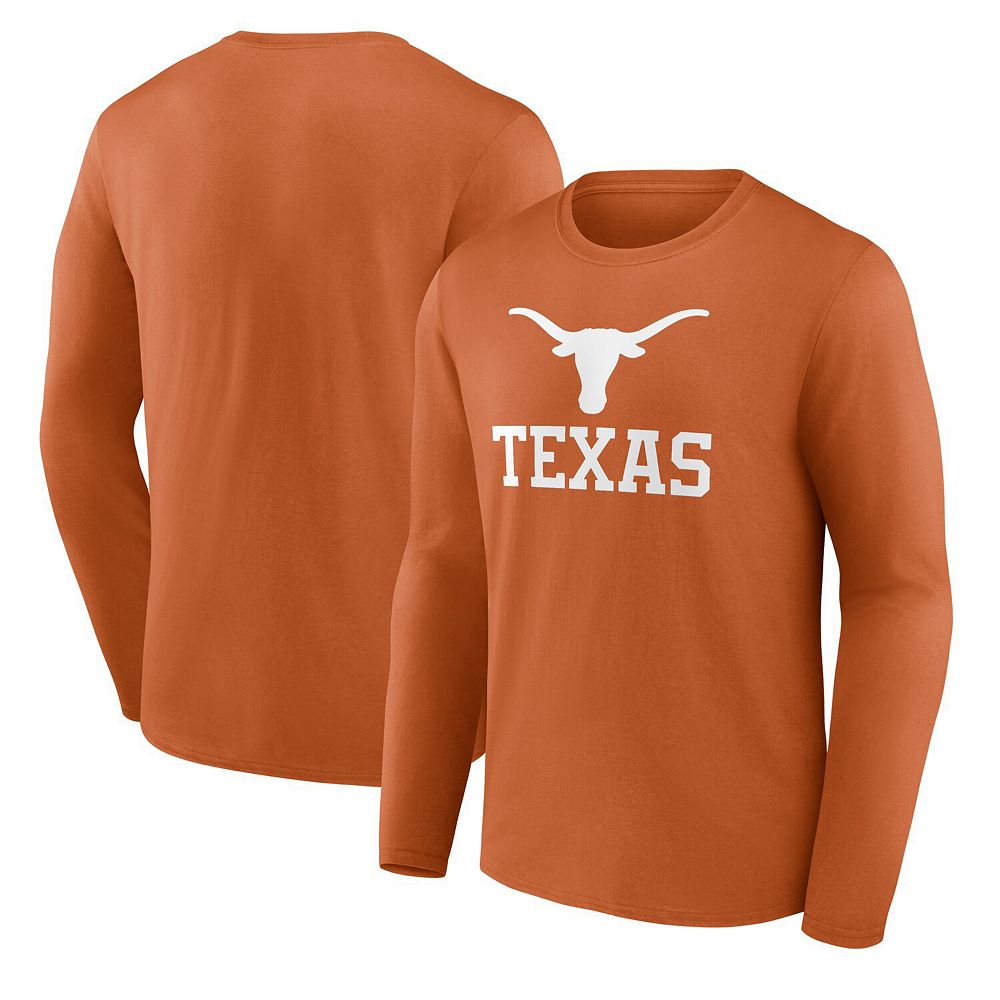 Men's Fanatics Texas Orange Texas Longhorns Team Lockup Long Sleeve T-Shirt