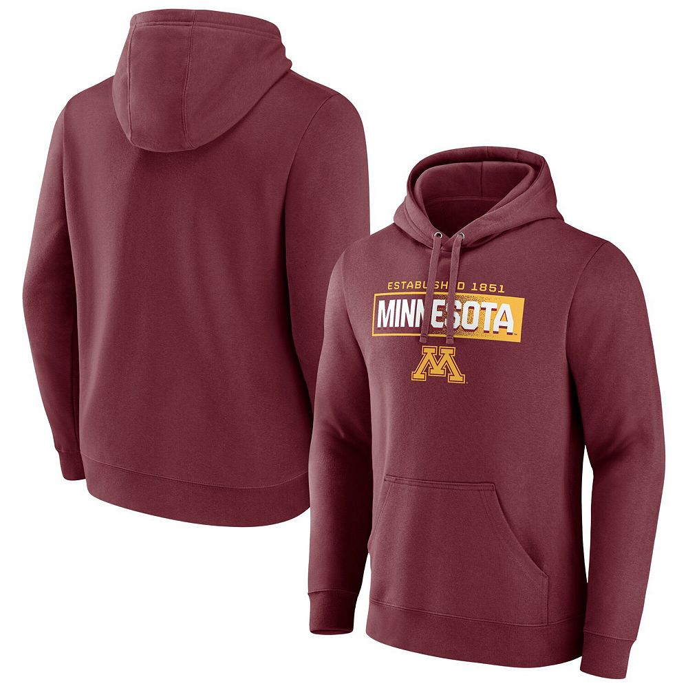 Men's Fanatics Maroon Minnesota Golden Gophers Iconic Fleece Down The ...
