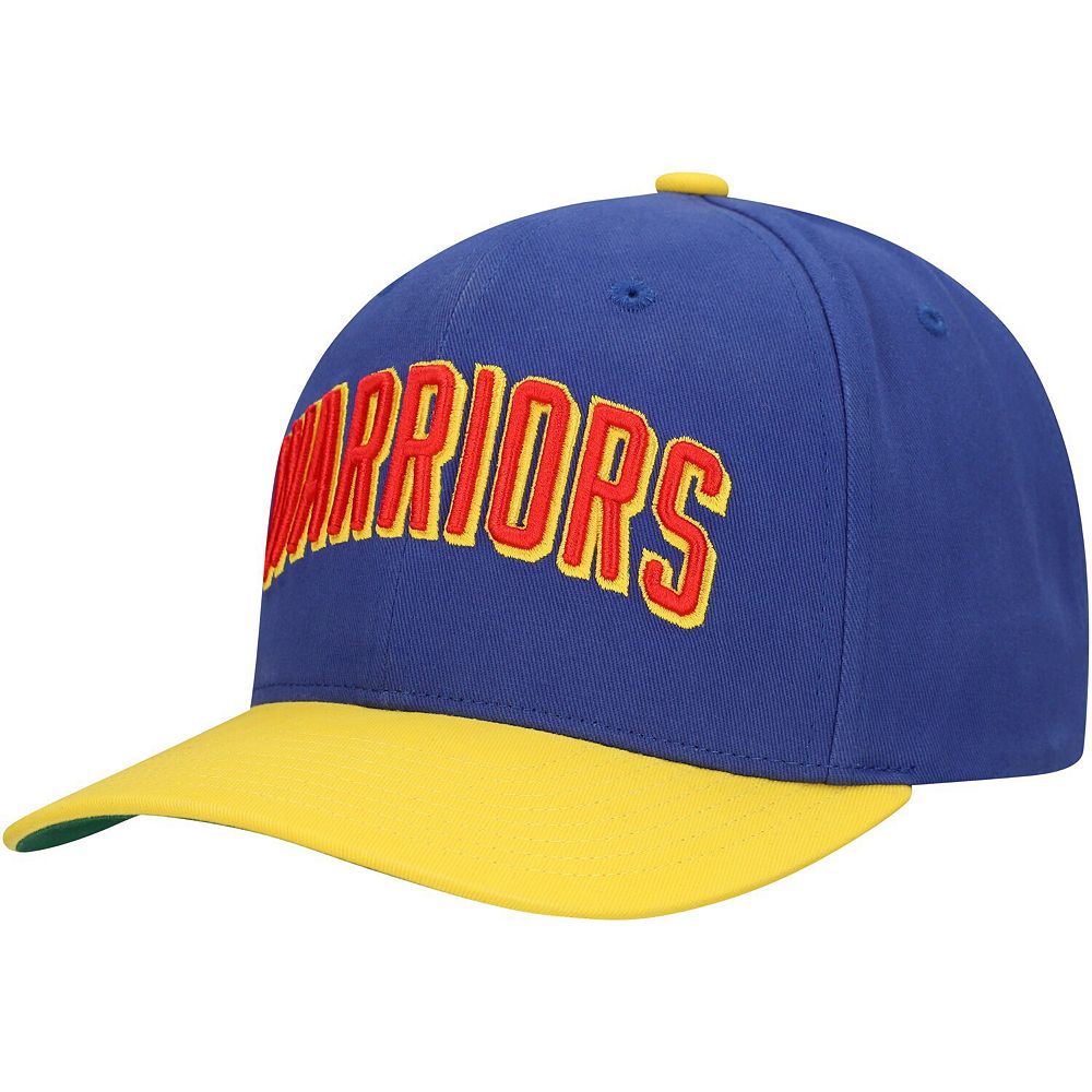 Men's Mitchell & Ness Royal/Gold Golden State Warriors Team Up Classic ...