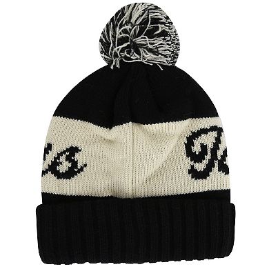 Men's American Needle Black/Cream Detroit Red Wings Adeline Cuffed Knit ...