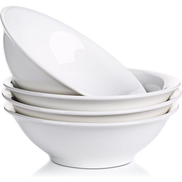 48 oz Large Deep Bowls, White Ceramic Bowls, Noodle Pho Bowls