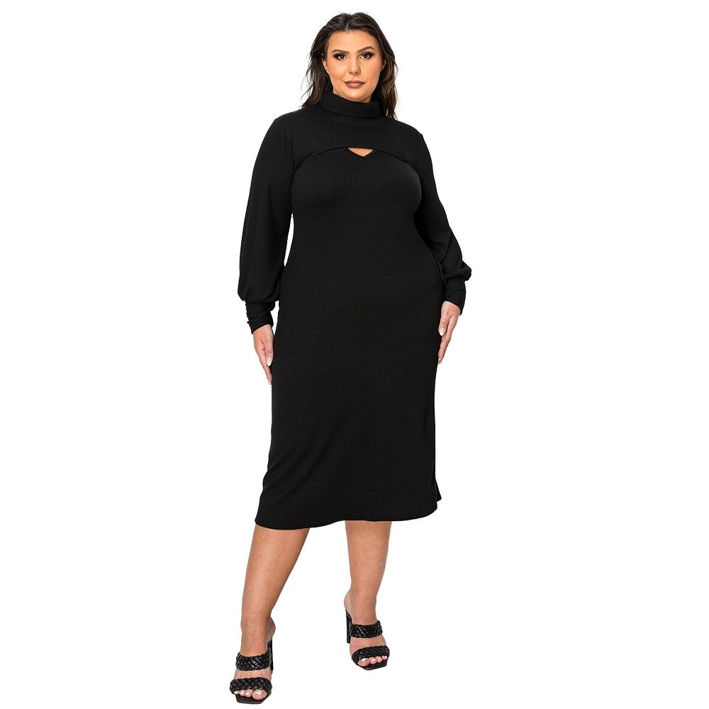 Plus Size Aster Two Piece Sweater Dress Set