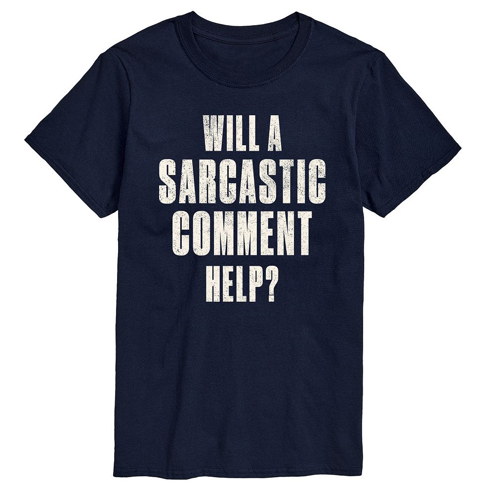 Men's Sarcastic Comment Help Graphic Tee