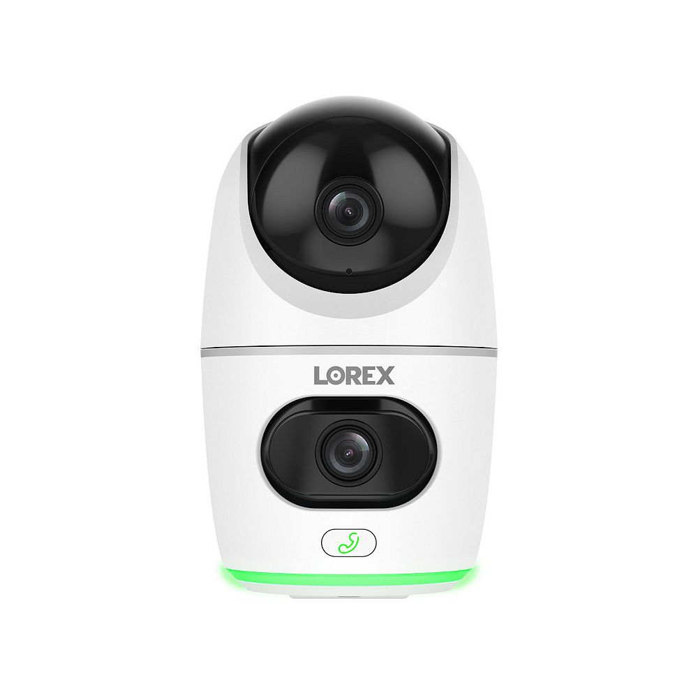 Lorex 2K Dual Lens Indoor Pan-Tilt Wi-Fi Security Camera
