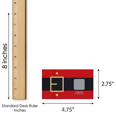 Jolly Santa Claus - Christmas Party Game Scratch Off Cards - 22 Count