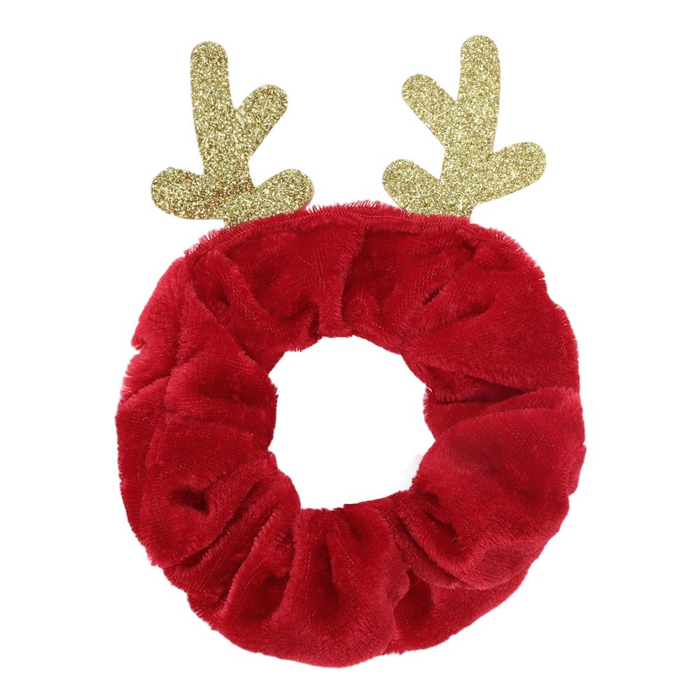Christmas Hair Scrunchies Antlers for Christmas 1 Pc