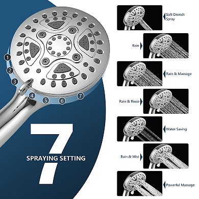 12-Inch Rain Mixer Shower System with Handheld Faucet